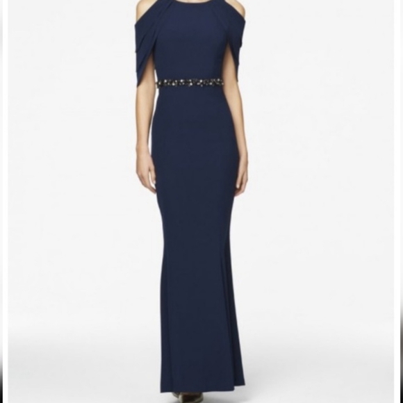 Daymor Couture | Dresses | Elegant Navy Blue Evening Gown By Daymor ...